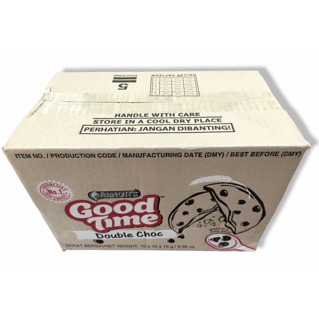 Jual Biskuit Good Time Cookies Double Choc (1 Dus isi 10 Pack) | Shopee ...
