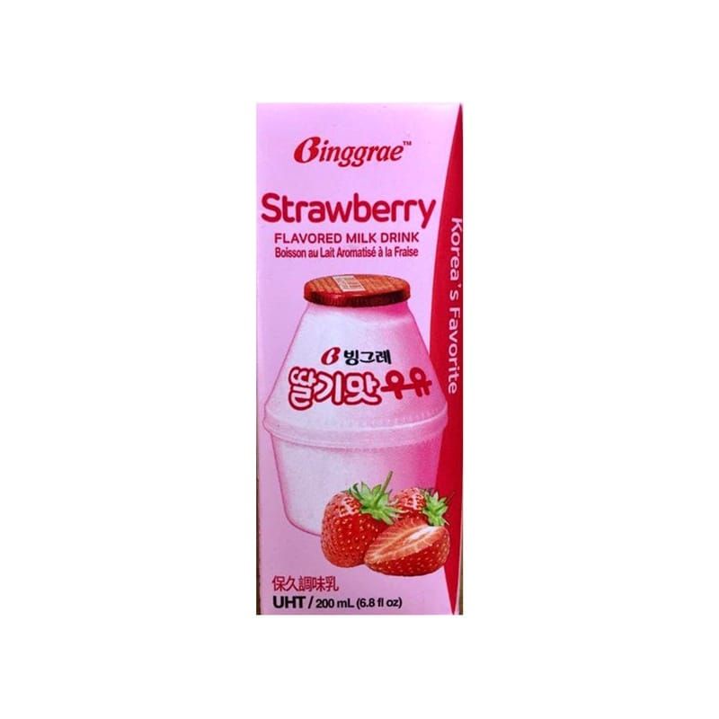 Jual Binggrae Korean Milk Susu Rasa Melon/Strawberry/Lychee&Peach ...