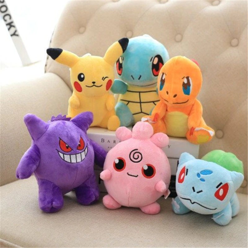 Jual Import TAKARA TOMY Cute Pokemon Plush Doll Pokemon Wears Hat ...