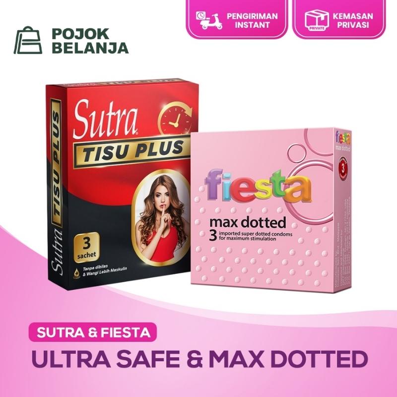 Jual Kondom Fiesta Max Dotted 3s & Sutra Tisu Plus Isi 3 Sachet / Tissue Magic / Sutra Plus ...