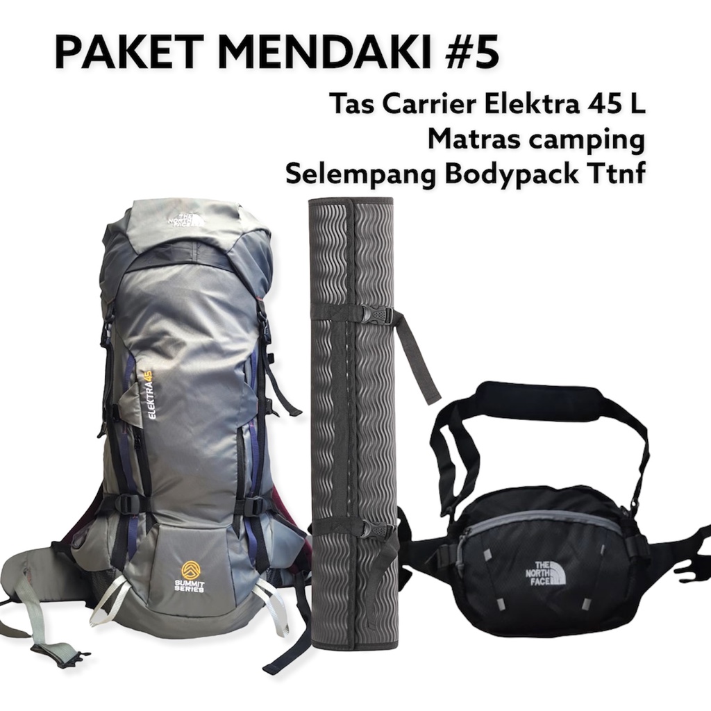 Jual PAKET HEMAT 5 / Paket Mendaki Tas Carier Elektra 45 L - Matras ...