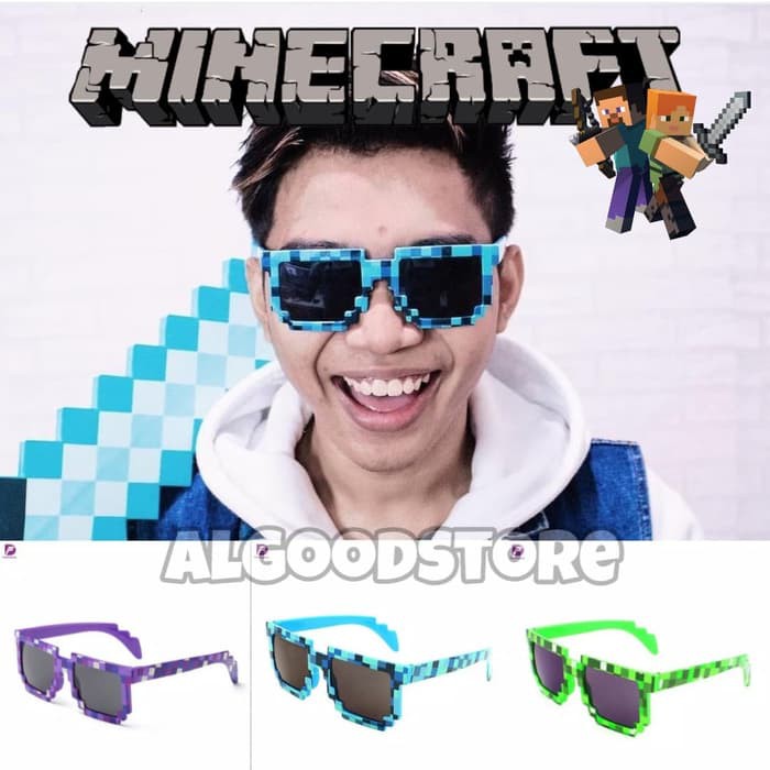 Jual Realpct Kacamata Pixel Minicraft|Kaca mata Minecraft/kacamata ...
