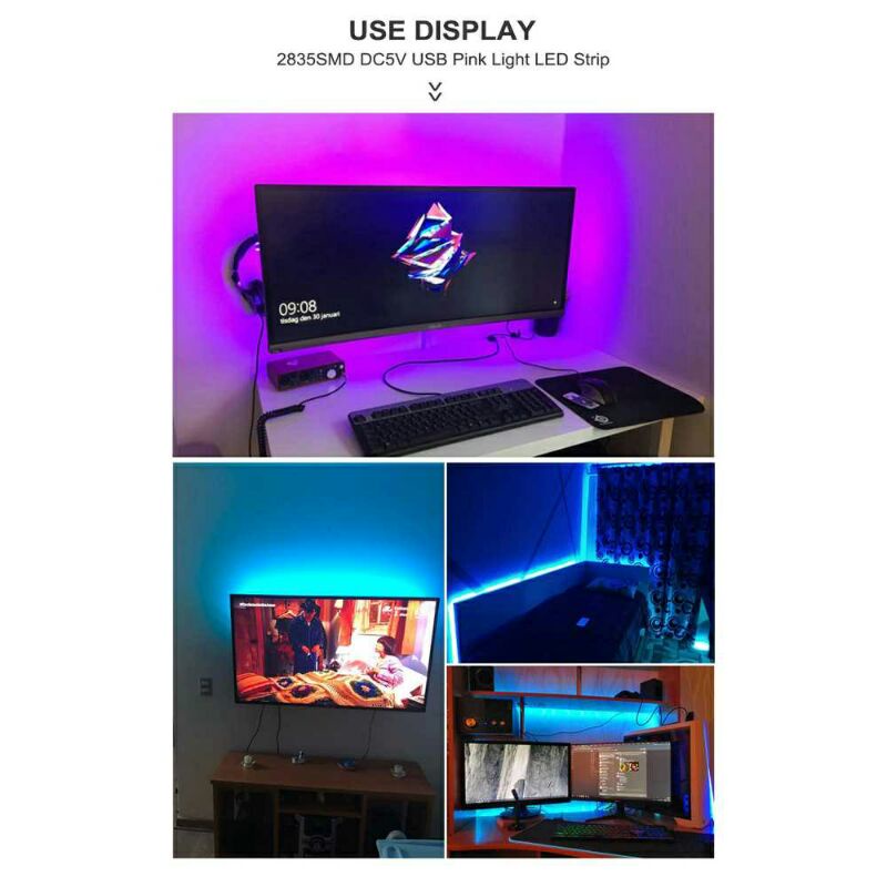 Jual Lampu LED Strip USB 2835 300 LED 5 Meter - LED-D100 | Shopee Indonesia