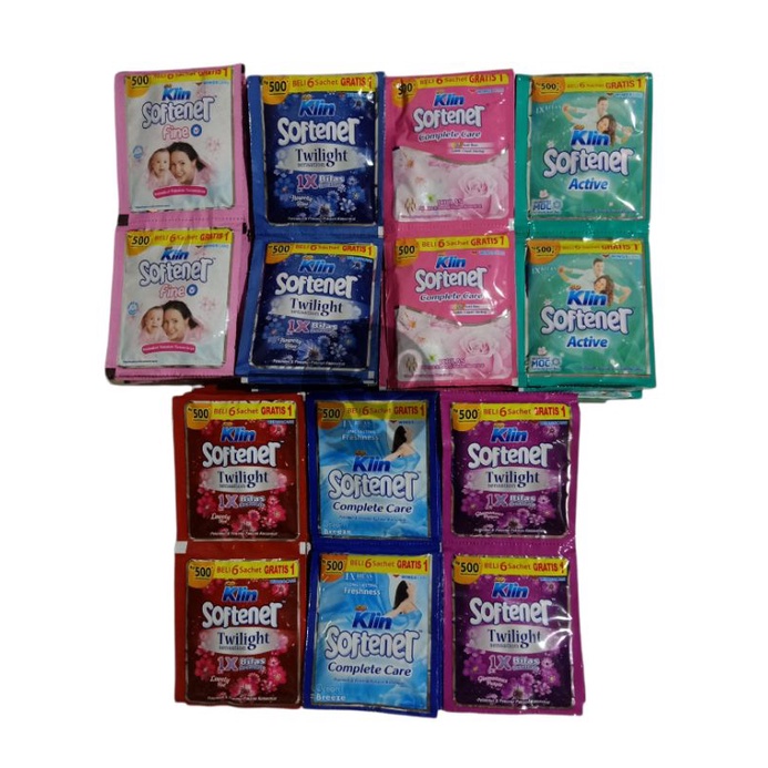 Jual So Klin Softener Renteng Softener 500an Isi 12pc Sachet SoKlin ...