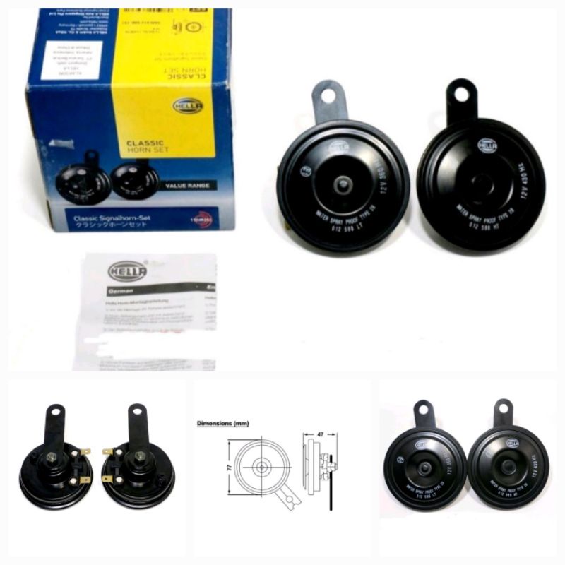 Jual HELLA KLAKSON-COMPACT HORN 12V atau KLAKSON HELLA STYLE RANGE ...