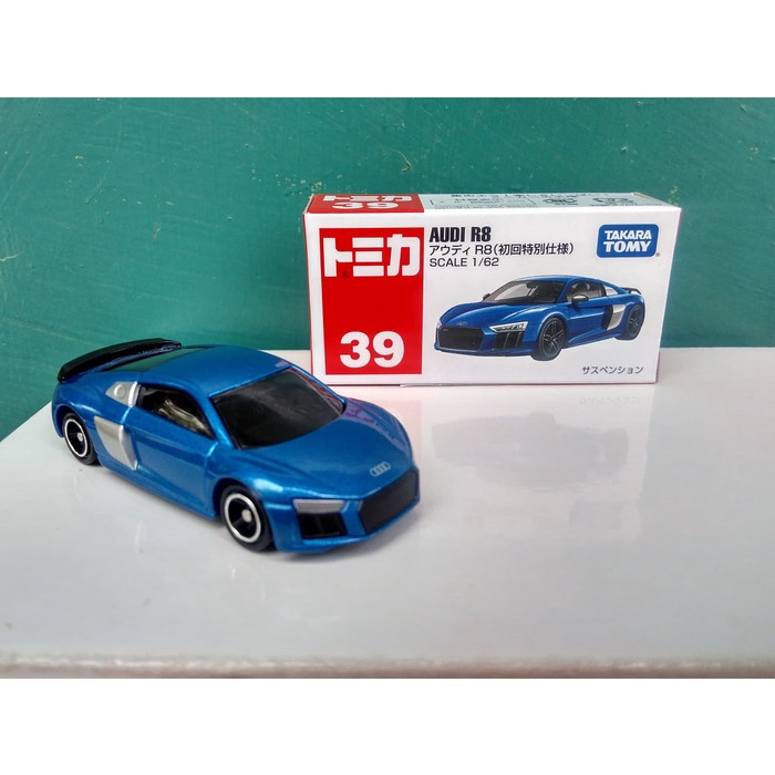 Jual Tomica No 39 Audi R8 biru Diecast miniatur mobil Takara Tomy harga ...