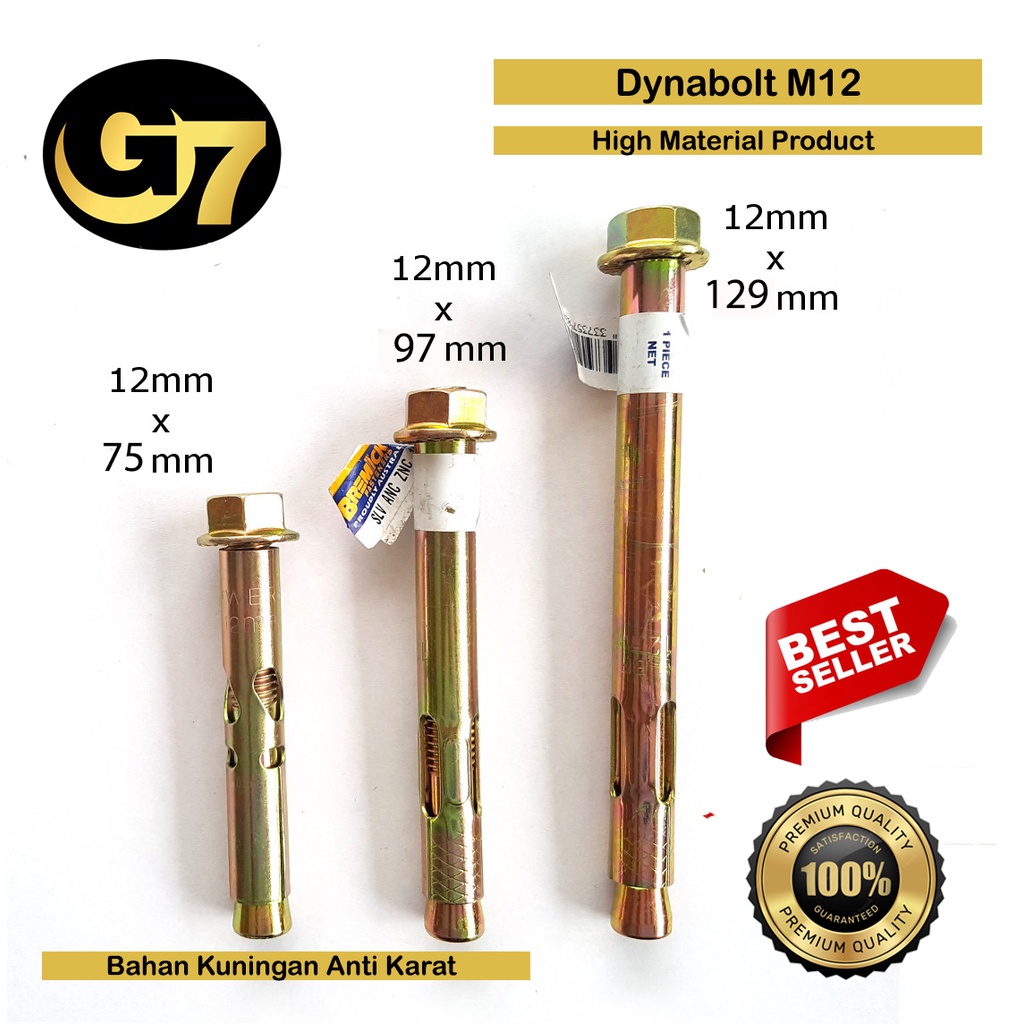Jual Dynabolt m12 Dinabolt 12 Baut Sekrup Diameter 12 mm Dinding ...