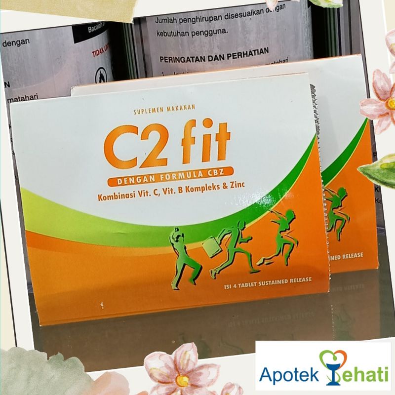 Jual C2 FIT isi 4 TABLET per STRIP KOMBINASI VITAMIN C, B KOMPLEKS ...