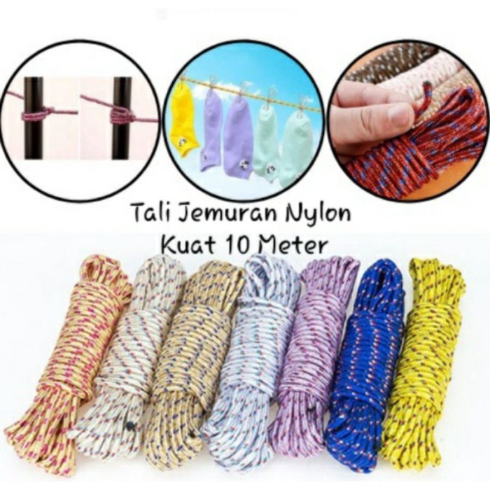 Jual TALI JEMURAN CLOTHES LINE/TALI TAMBANG JEMURAN 10 METER/TALI ...