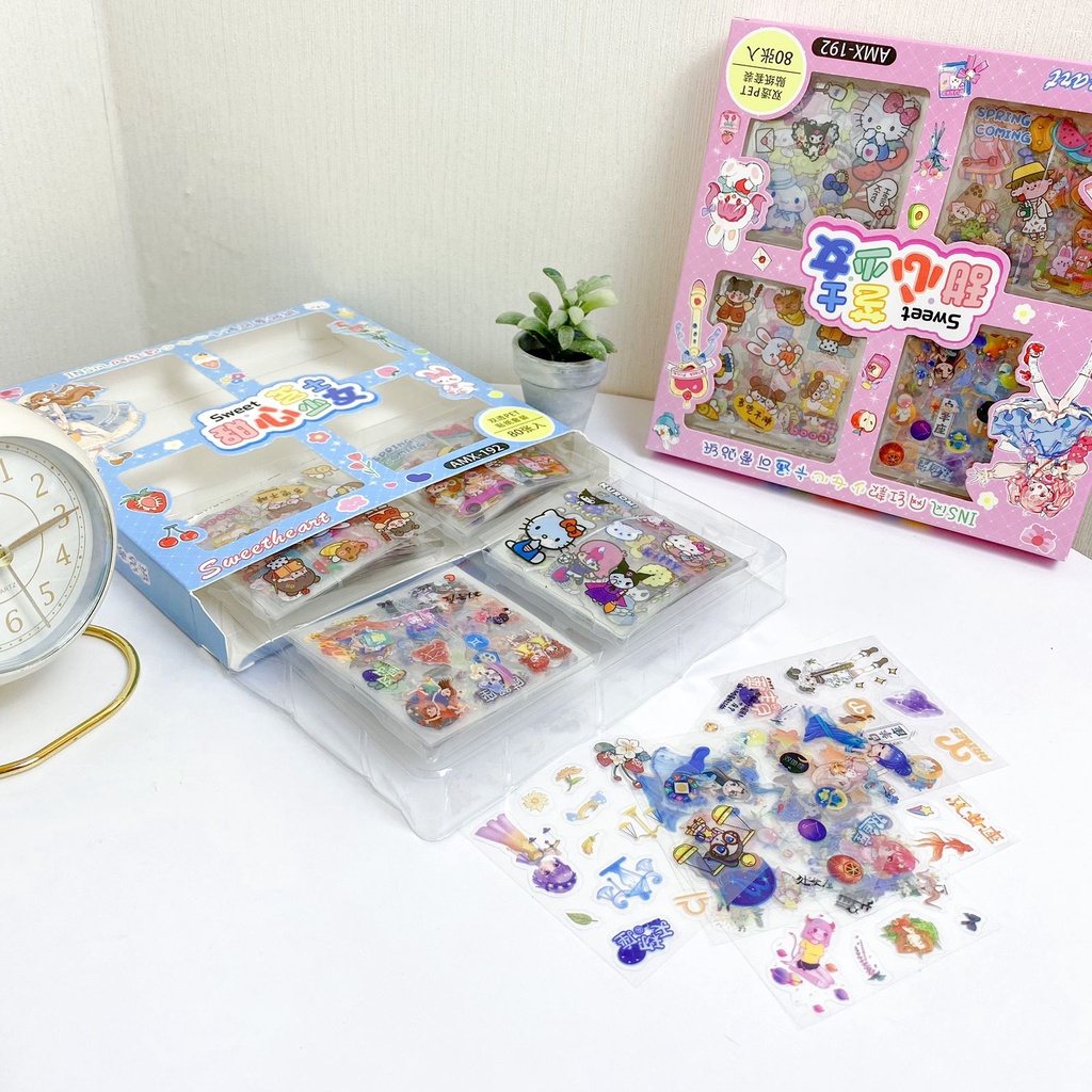 Jual Stiker Senmu Isi 80 / 1 Pack isi 80 Lembar Pcs Deco Sticker Box ...