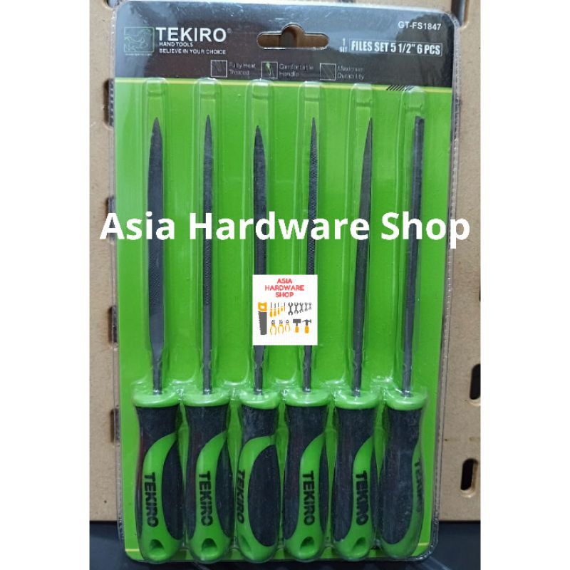 Jual Kikir Besi Set 6 Pcs 5 1/2" TEKIRO Files Set 6pcs 5,5" Inci Inch ...