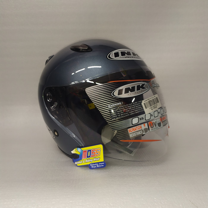 Jual Helm INK Centro Polos Solid All Grey | Halfface | Original ...