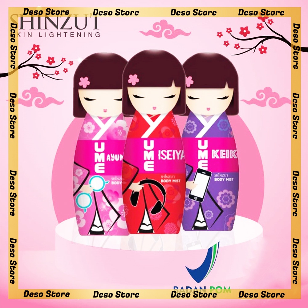 Jual SHINZUI Body Mist 100ml Original Shinzu'i UME Body Mist 100ml ...