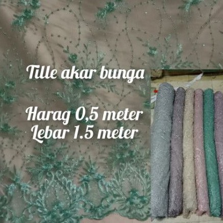 Jual TIILE akar bunga/borkat tille akar/tille akar geliter | Shopee Indonesia