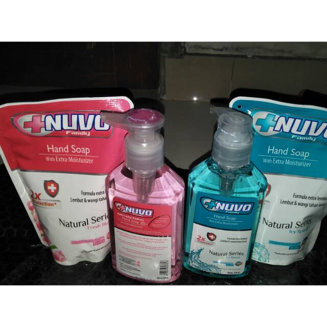 Jual HANDWASH NUVO PUMP 250ml - SABUN CUCI TANGAN BOTOl 250ml | Shopee ...