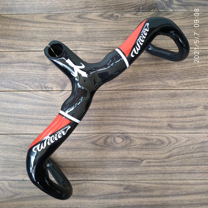 Jual TRIESTINA WILIER Full Carbon Roadbike Dropbar Integrated Stem - 42 ...
