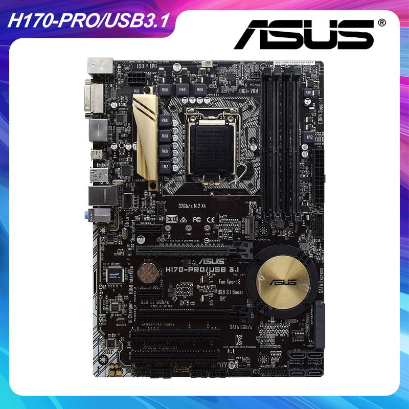 Jual PREORDER ASUS H170-PRO/USB 3.1 Motherboard 1151 Motherboard DDR4 64GB RAM Support 7700K ...