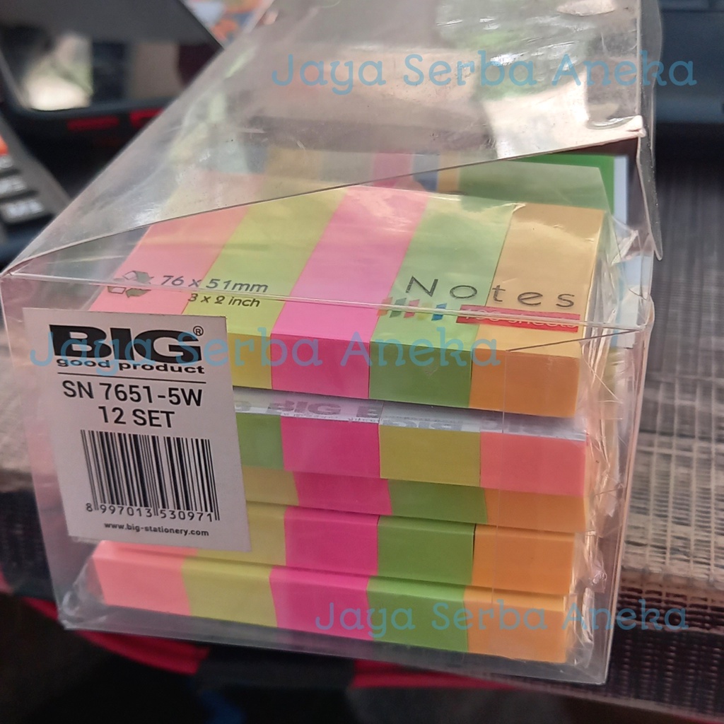 Jual Stick Note / Memo kertas tempel Notes SN 7651 76x51 mm 1 Pack ...