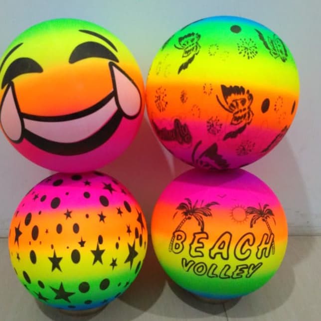 Jual Bola Pantai / Beach Ball / Volley 25cm Bola Karet Bola Sepak ...