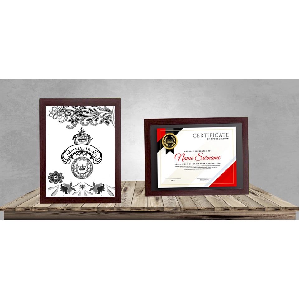Jual Bingkai Figura Frame Sertifikat A4 (21x30 cm ) minimalis putih ...