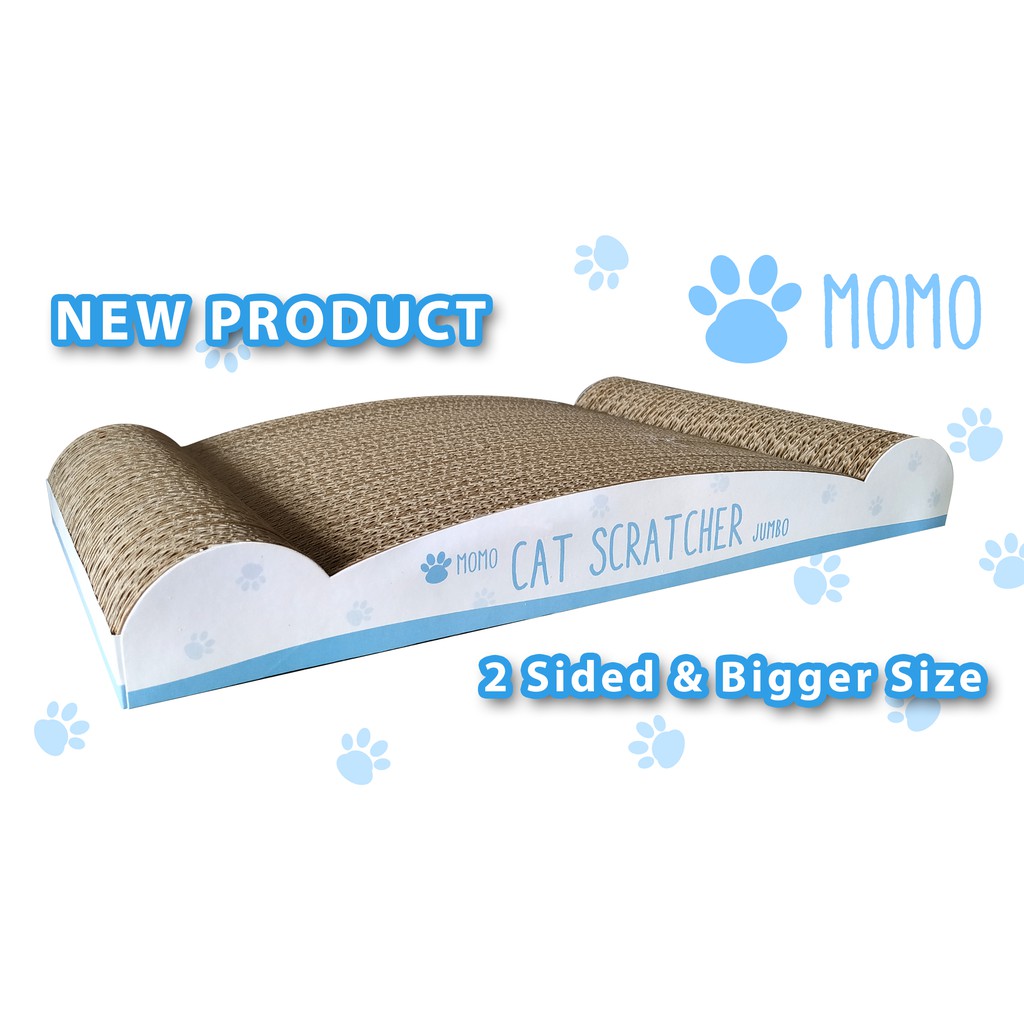 Jual Momo Cat Scratcher 2 sided Jumbo / Garukan Kucing | Shopee Indonesia