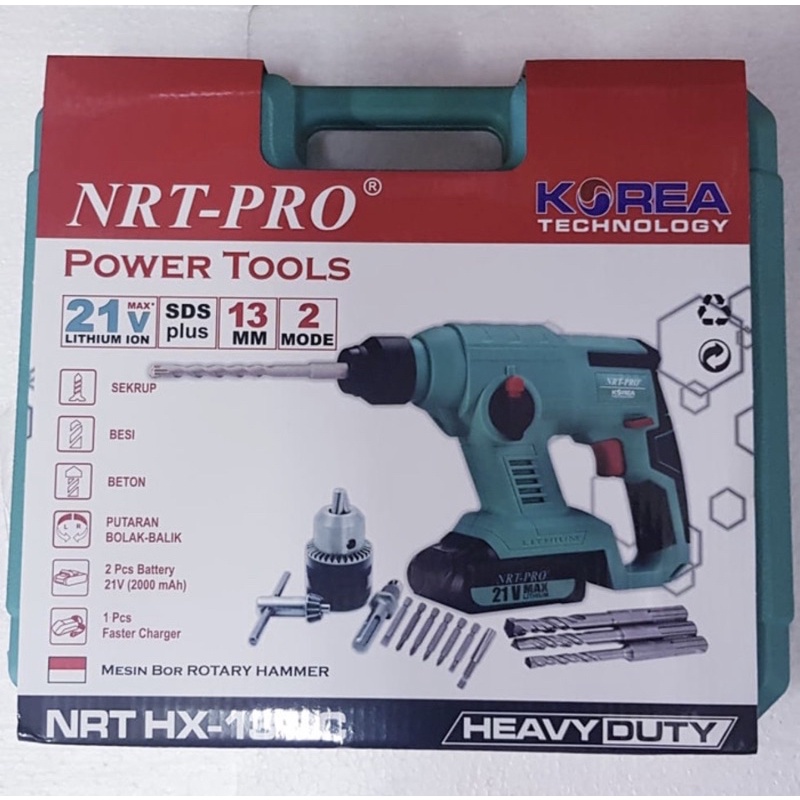 Jual MESIN BOR ROTARY HAMMER NRT PRO HX13DC CORDLESS | Shopee Indonesia