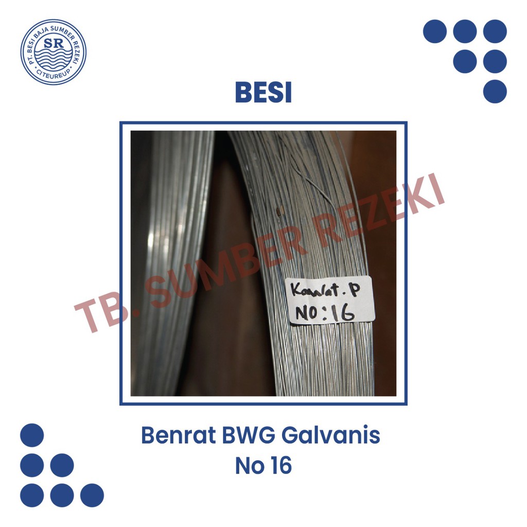 Jual Besi Benrat BWG Galvanis No.16 | Shopee Indonesia