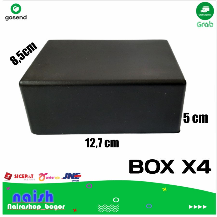 Jual Box x4 Kotak Casing Plastik X4 hitam,DIY,komponen ukuran 12x6 ...