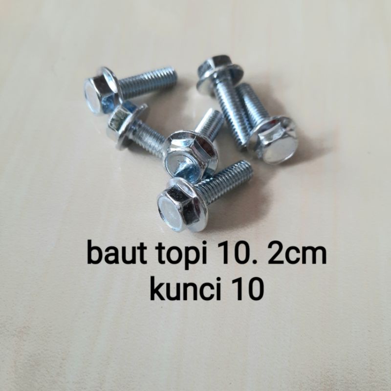 Jual baut topi 10. 2cm isi 10pcs | Shopee Indonesia