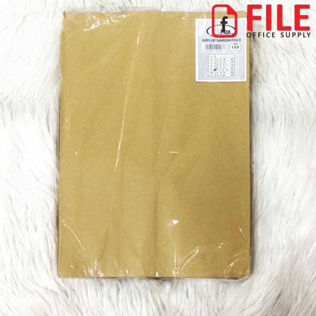 Jual Amplop Map Kertas Coklat Samson FOX E / Map (27,5 x 38 cm) - 100 ...