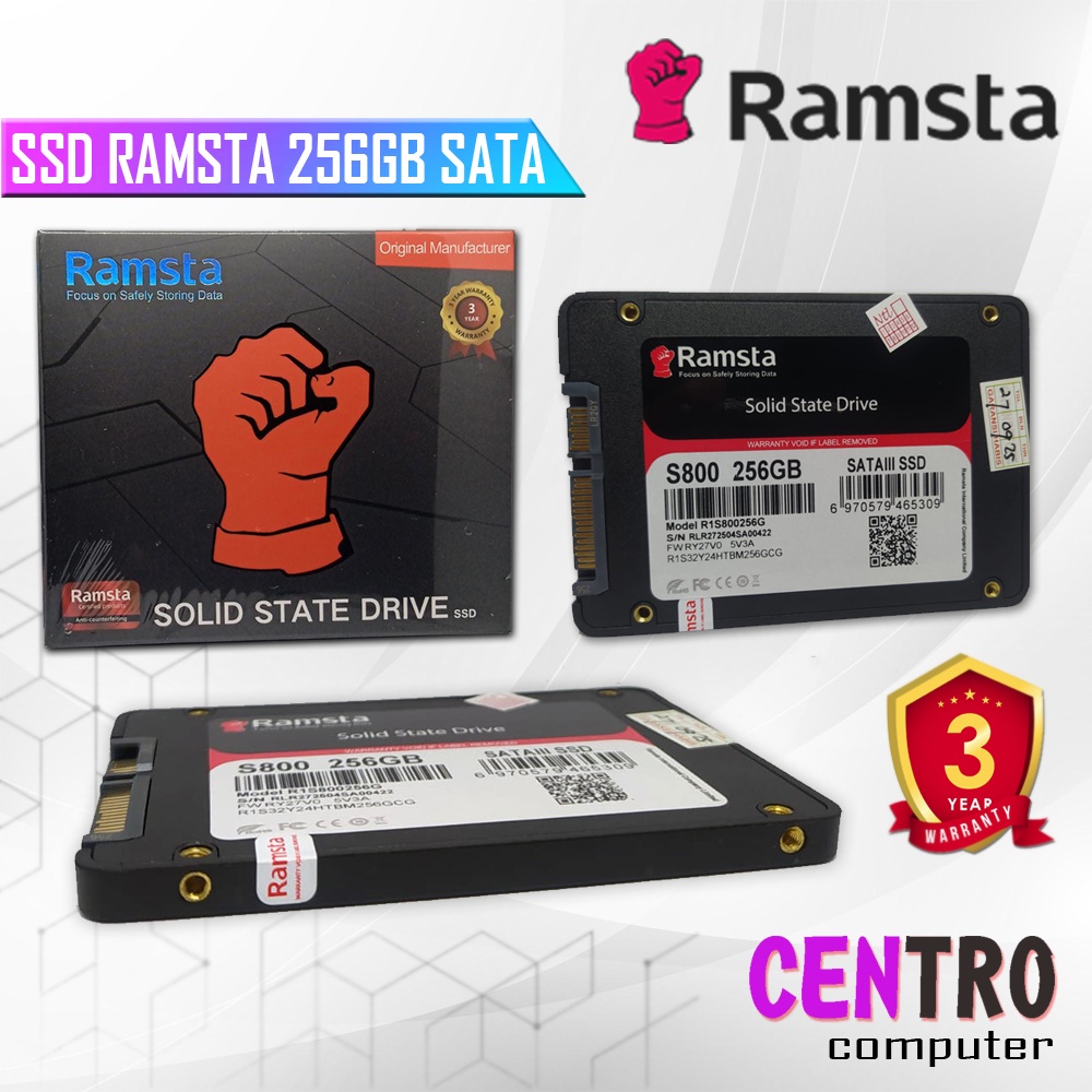 Jual SSD RAMSTA 256GB SATA - SSD Internal 2,5" SATA 256GB RAMSTA ...