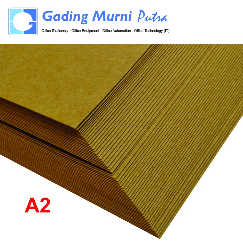 Jual Karton Duplek Coklat A2 Ukuran no.30 Tebal 2.5 mm | Shopee Indonesia