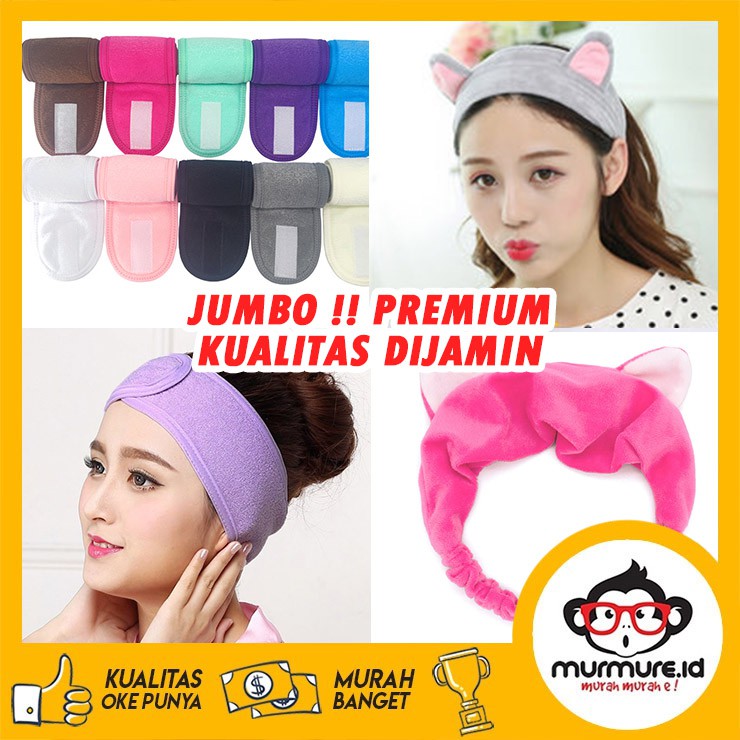 Jual MURMURE.ID | BANDANA FACIAL BANDO KOREA TELINGA KUCING CUCI MUKA ...
