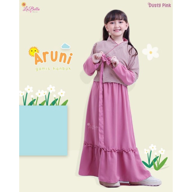 Jual GAMIS ANAK MODEL HANBOOK MENYATU SET BERGO TALI ARUNI LABELLA ALA ...