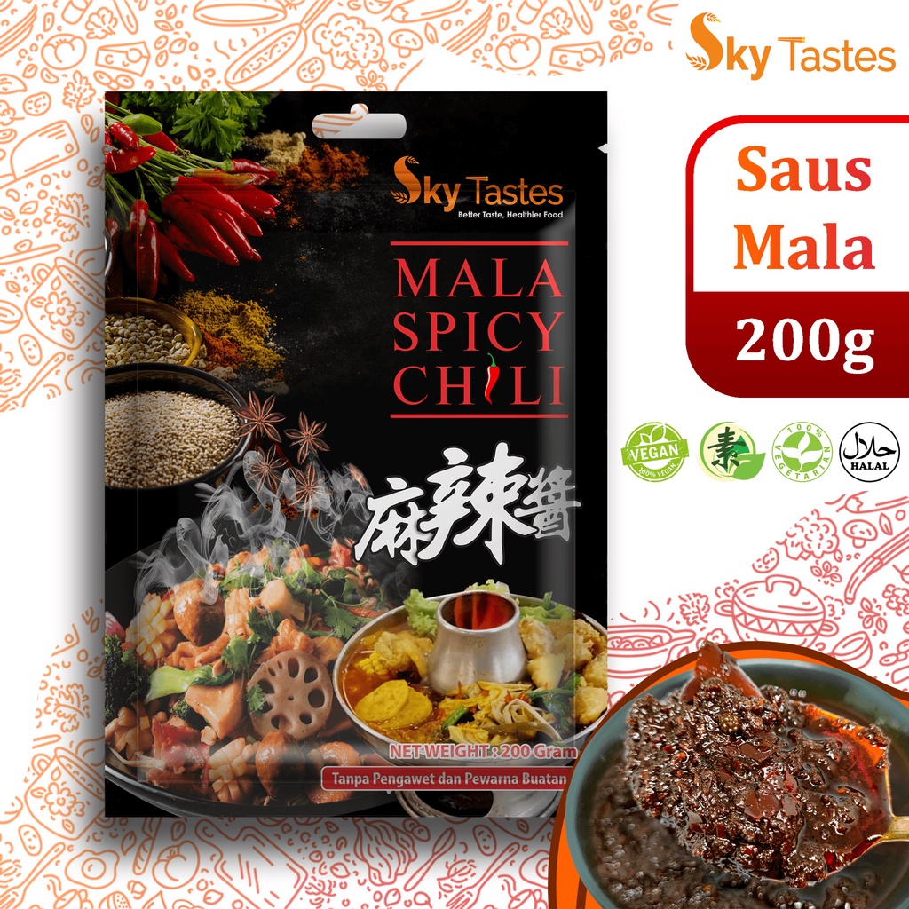 Jual Saus Mala Spicy Chilli SkyTastes 200GR | Shopee Indonesia