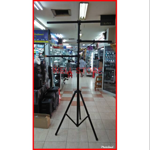 Jual Stand Lighting Parled / Tiang Lampu Parled Bahan Besi | Shopee ...