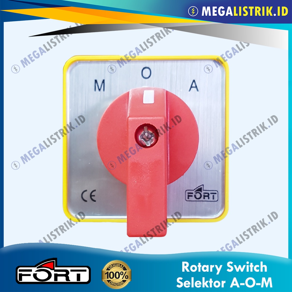 Jual FORT SELEKTOR A-O-M 3P 20A / AUTO OFF MANUAL SELECTOR ROTARY ...