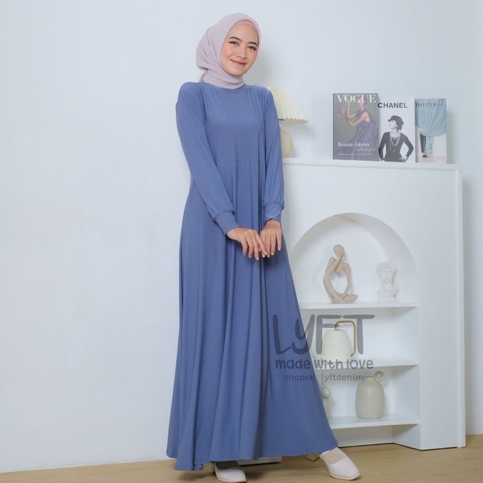 Jual [LANGSUNG KIRIM] Premium Gamis Polos Jersey Mayung Premium Quality ...