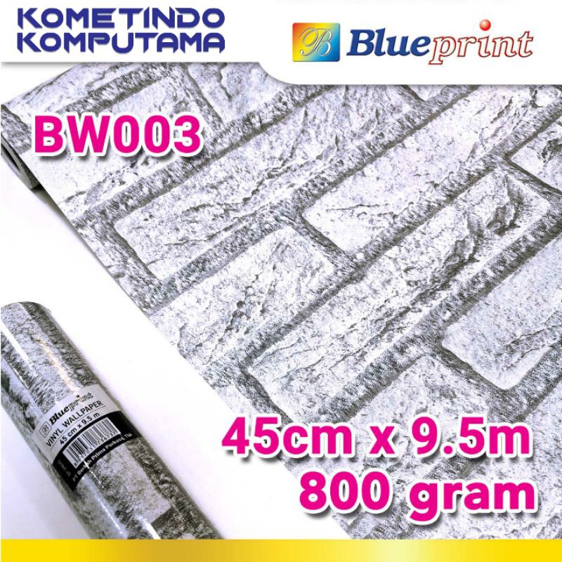 Jual BW003 Wallpaper Sticker Vinyl Dinding BLUEPRINT 45Cm x 9,5M Varian ...