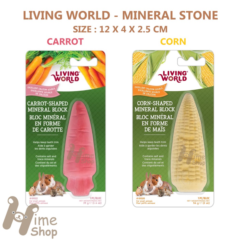 Jual Living World Mineral Stone Block Corn 61020 Carrot 61022 Shaped ...