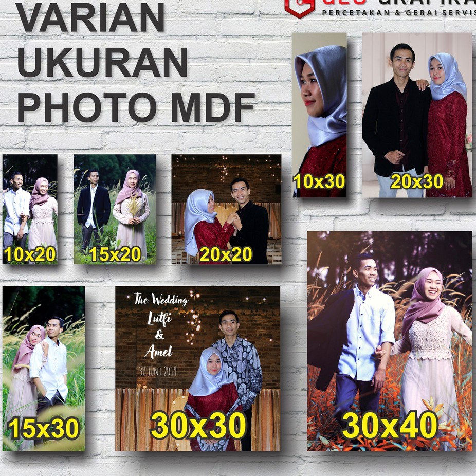 Jual CETAK FOTO MDF 20X30 CM CUSTOM | Shopee Indonesia
