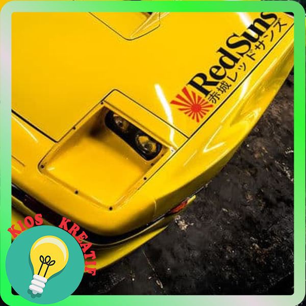 Jual Murah Sticker RedSuns Team Initial D Jalan Anime Legend Racing JDM ...