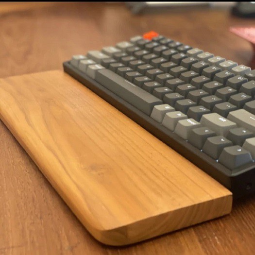 Jual Keyboard Wrist pad Wooden rest for Mechanical keyboard sandaran ...