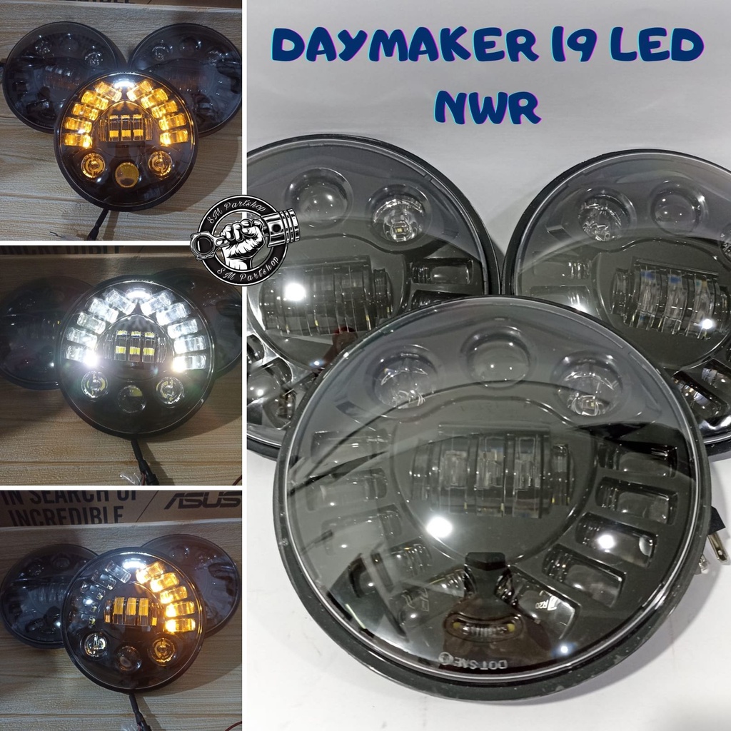 Jual LAMPU DAYMAKER 19 LED 7 INCH PNP BATOK TIGER MEGAPRO SCORPIO NINJA | Shopee Indonesia