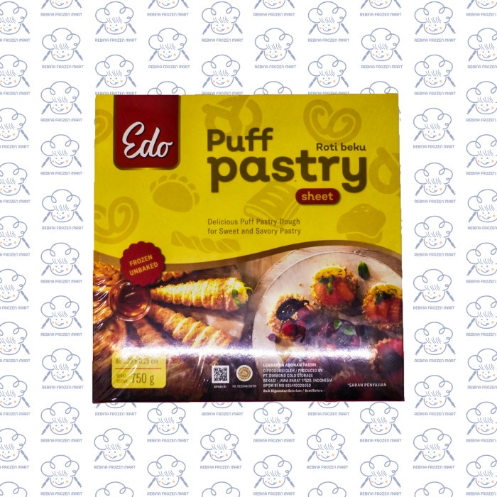 Jual edo puff pastry sheet roti beku 750gr | Shopee Indonesia
