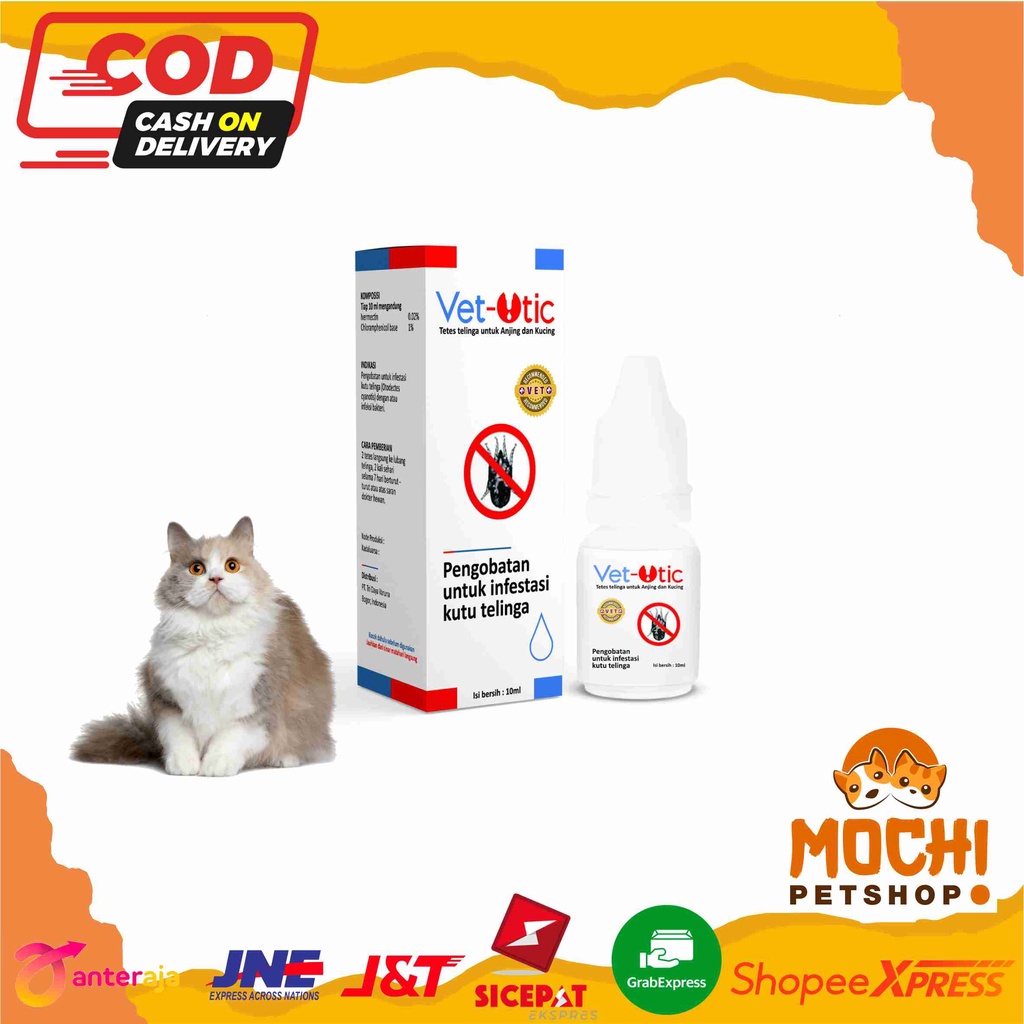 Jual VET OTIC 10ml Obat Tetes Kutu Telinga Kuping Kucing dan Anjing ...