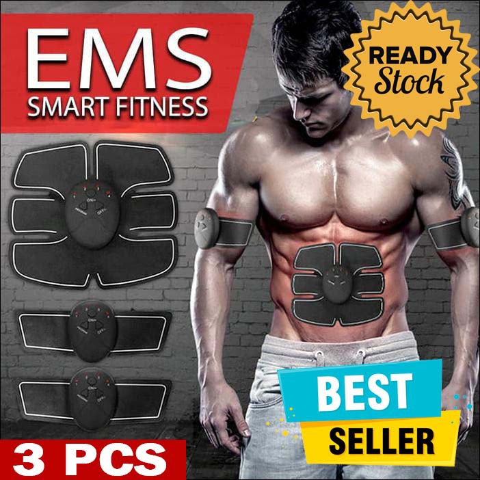 Jual Alat Stimulator Terapi EMS Otot Six Pack ABS Abdominal Muscle ...
