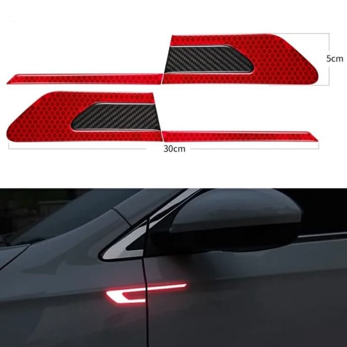 Jual Reflector Wing Mobil Reflective Sticker Car Reflector WING STICKER ...