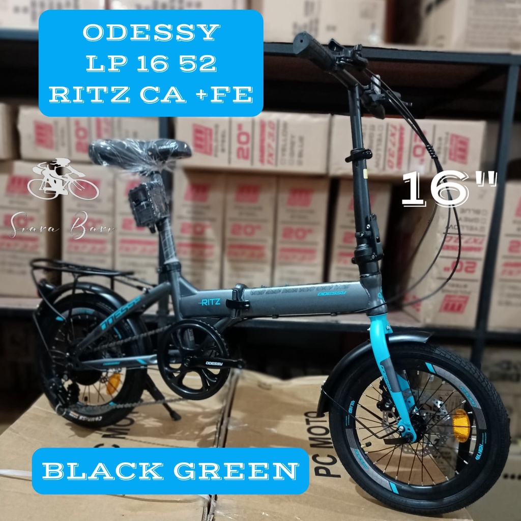 Jual SEPEDA LIPAT / FOLDING BIKE ODESSY RITZ 16 52 CA+FE 7 SPEED 16 Inch | Shopee Indonesia