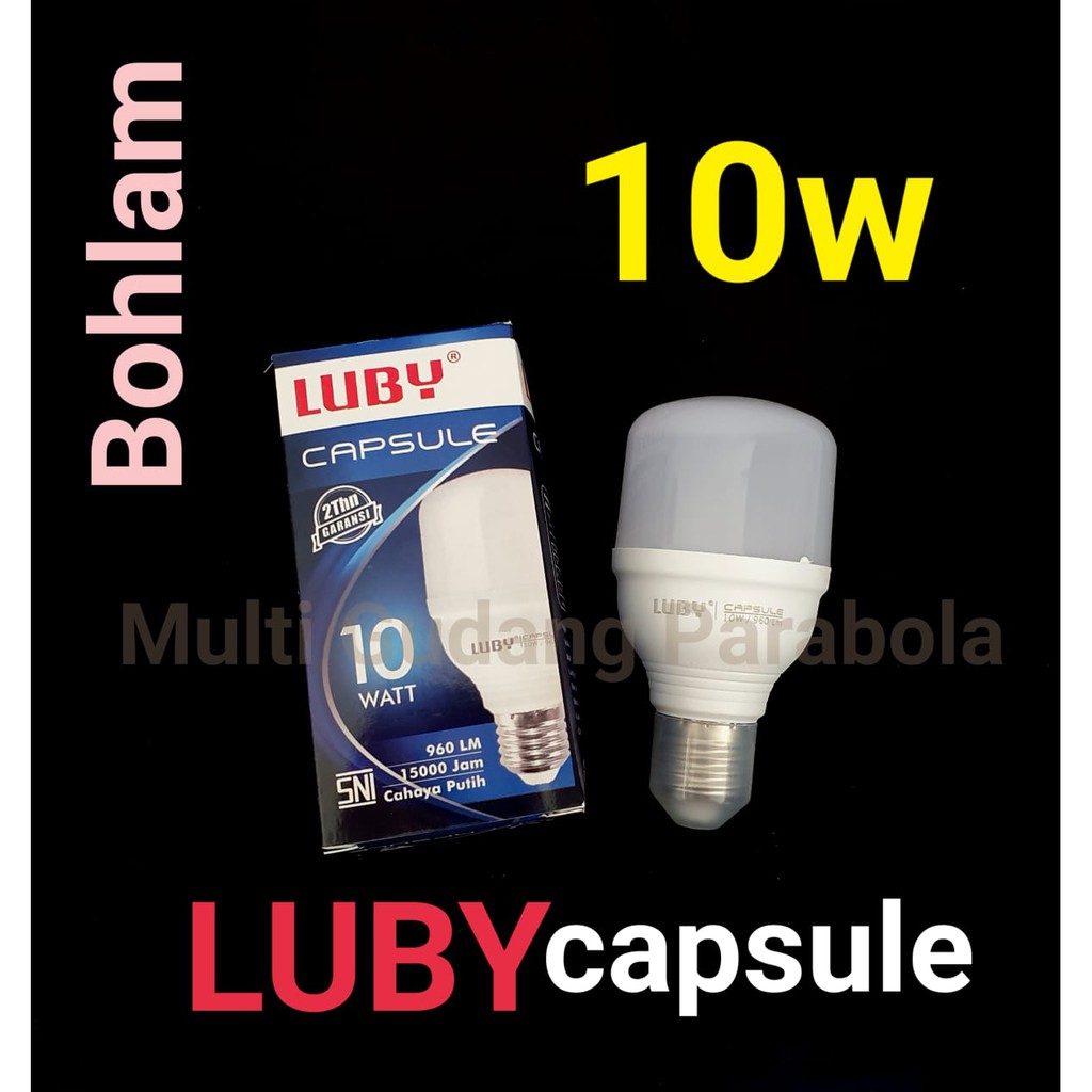 Jual Lampu LED Luby Capsule 10 Watt Cahaya Putih | Shopee Indonesia